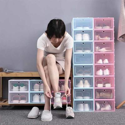 Cina Organizzatore trasparente di scatola da scarpe in vendita