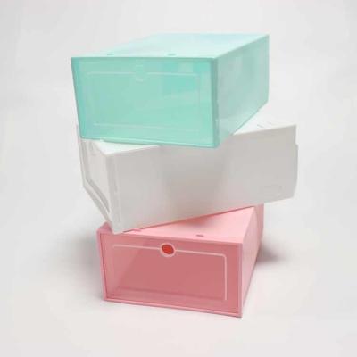 中国 透明な靴箱のオルガナイザー 販売のため