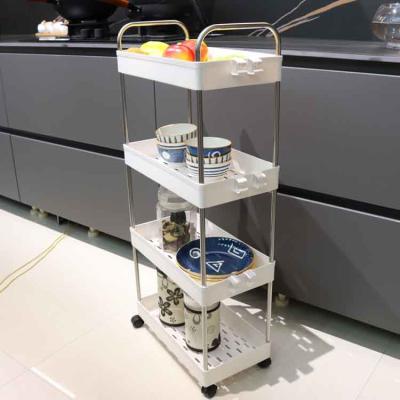 中国 ODMの実用的なテーブルウェアPPプラスチックマルチシーン使用のための移動可能な家の貯蔵のカート 販売のため