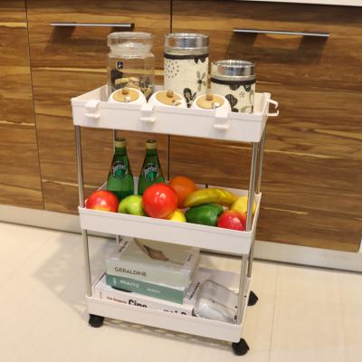 Cina Pratico rotolando 3 stoccaggi domestici della fila i carretti caricano 15kg 62*40*22cm lavabili inodori in vendita