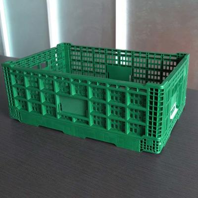 中国 ふたの青い折り畳み式の穴があいた折りたたみプラスチック木枠 販売のため
