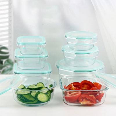 Cina Copertura di plastica di vetro dei grandi contenitori di stoccaggio ermetici dell'alimento in vendita