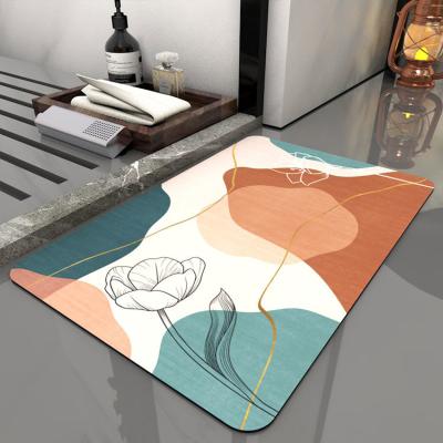 Cina Bagno di secchezza veloce su ordinazione molle Mat With Non Slip Bottom in vendita
