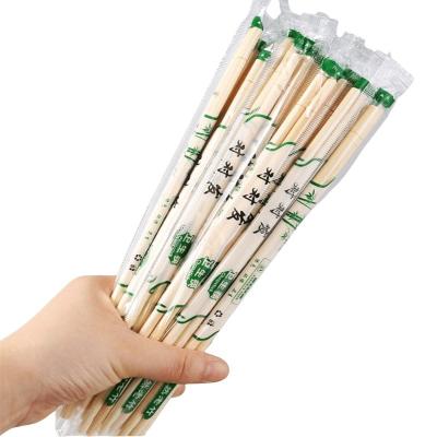 China OPP Packing Bamboo Round Disposable Chopstick Custom Manufacturers Logo and Packing Workable for Household/Restaurant/Hotel for sale