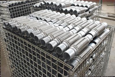 China ID 57mm Overall 252mm exhaust pipe Vibration Absorb Truck Connector Stainless Steel Exhaust Bellows Flex Pipe for sale