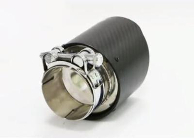 中国 無光沢の黒いカーボン繊維89mm 101mmの出口の排気のマフラーの先端 販売のため