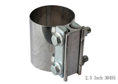Cina Ampi morsetti a 2,5 pollici dello scarico di acciaio inossidabile della banda 64mm in vendita