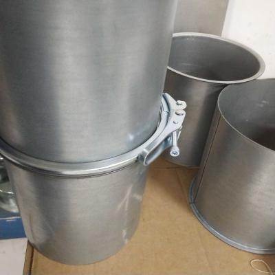 Cina Giro 100mm - 600mm hanno galvanizzato la canalizzazione modulare del morsetto di tubo d'acciaio in vendita