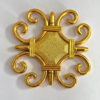 China Georgian Bar Decorative Window Door with Small Flower Shape Insulating Glass Function for sale