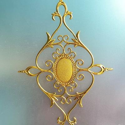 China Easy Install Electroplated Georgian Bar Flower for UPVC Sliding Doors and Windows for sale