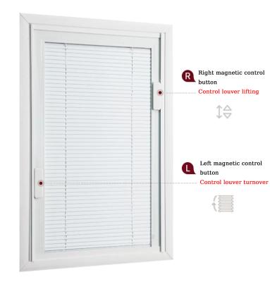 China Best Built-In Blinds For Insulating Glass Windows And Doors With 0.18mm Blade Thickness for sale