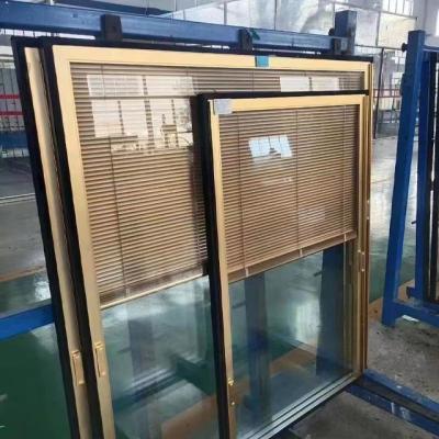 China Modern Aluminium Louver Windows And Doors With Built In Shutters And Insulating Glass for sale
