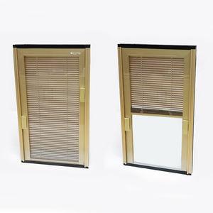 China Modern Aluminium Louver Windows And Doors With Built In Shutters And Insulating Glass for sale