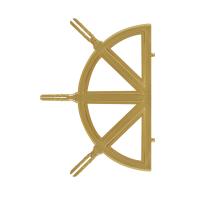 China Insulating Glass and Window Function Mediation Gorgeous Electroplating Plastic Flower for sale