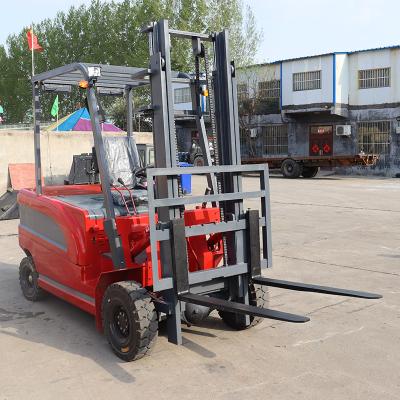 Cina 3 tonnellate di carrelli elevatori elettrici a batteria con caricabatterie a bordo 6 M Altezza di sollevamento 2,5 M Rame di rotazione Controller CA 1,2 M in vendita