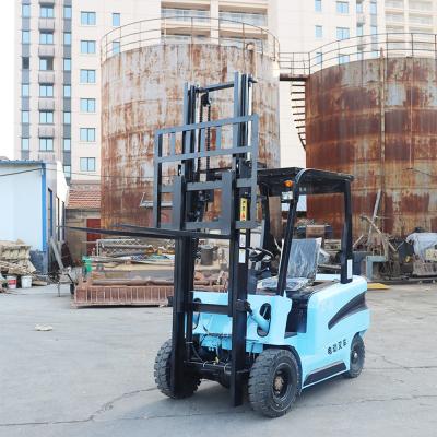 Cina Cina Nuovi carrelli elevatori elettrici a quattro ruote carrello elevatore elettrico da 1,5 tonnellate autocaricabile multifunzione batteria di magazzino batteria di carrello elevatore in vendita