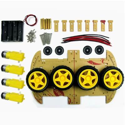 China Four wheel 4wd robot car chassis kit For Arduino Project for sale