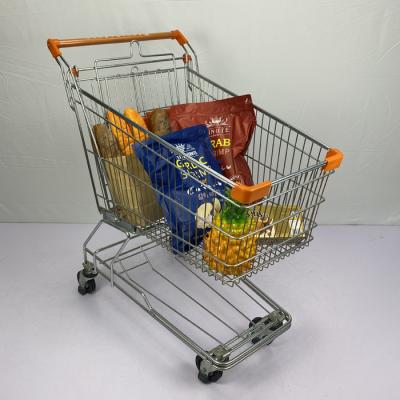 Cina Carrello convenzionale asiatico del magazzino del supermercato della catena del carretto del metallo di stile 125L con l'alto volume di vendite in vendita
