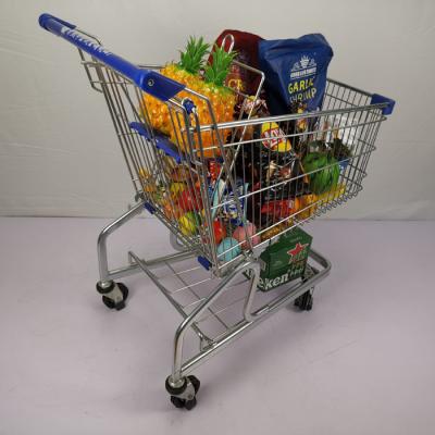 China German Style 125L Grocery Trolly Cart Foldable Shopping Trolley With Elevator Wheels for sale