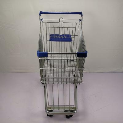 Cina il carrello del metallo del supermercato di dimensione regolare 125L spolverizza il carrello di acquisto del magazzino del rivestimento in vendita