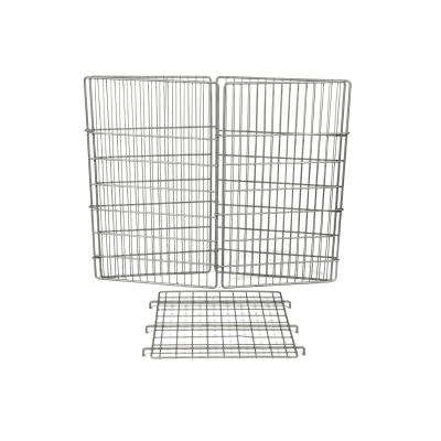 China Lightweight Foldable Wire Dump Bin 5.8*2.8mm Supermarket Wire Mesh Cage for sale