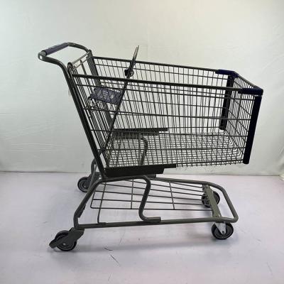 중국 180L 일반 상점 보관 슈퍼마켓 트롤리 철화 쇼핑 카트 판매용