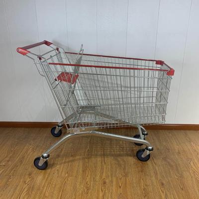 중국 240L 편의점 CE 인증 엘리베이터 바퀴 철화 쇼핑 카트 판매용