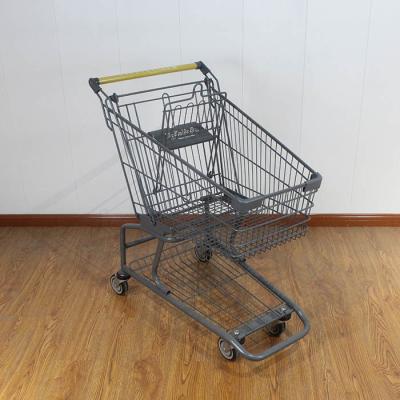 Cina 80L carrelli galvanizzati per supermercati Travellator Ruota Metal Trolley per la spesa in vendita