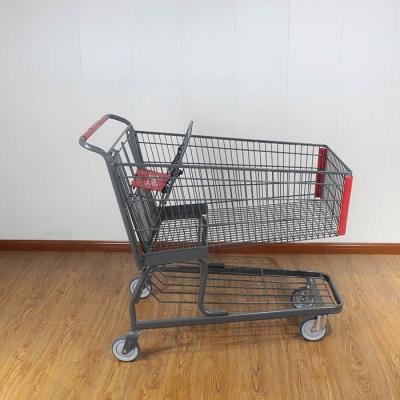 Cina 180L negozio generale Supermercato carrelli di supermercato di stile americano carrello di shopping in vendita
