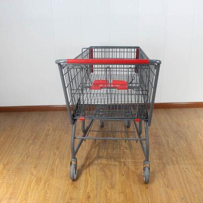 Cina 180L negozio generale Supermercato carrelli di supermercato di stile americano carrello di shopping in vendita