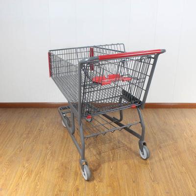Cina 180L negozio generale Supermercato carrelli di supermercato di stile americano carrello di shopping in vendita