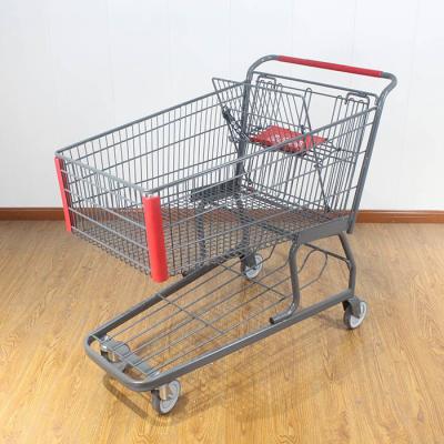 Cina 180L negozio generale Supermercato carrelli di supermercato di stile americano carrello di shopping in vendita