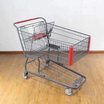 Cina 180L negozio generale Supermercato carrelli di supermercato di stile americano carrello di shopping in vendita