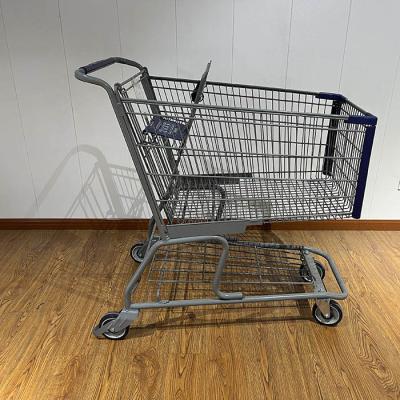 중국 240L 대용량 편의점 중국 식료품 카트 아메리칸 스타일 핸드 트롤리 판매용