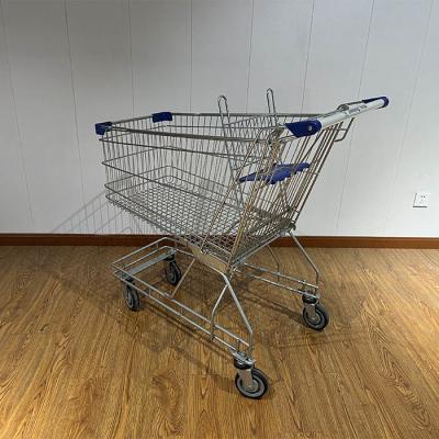 중국 180L 호주형 일반 슈퍼마켓 카트 베스트셀러, 회색 플라스틱 및 5인치 바퀴 판매용