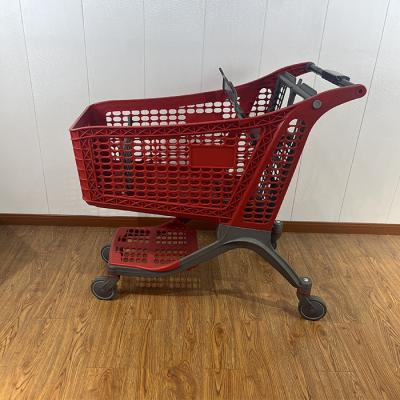 China 175L Lightweight Plastic Shopping Cart for Retail  Convenience Stores for sale