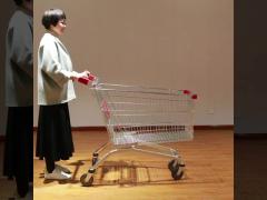 Grande carrello eccellente del carrello del metallo 275L con i doppi sedili pieghevoli del bambino