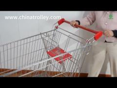 240l super large grocery shopping trolley european shopping carts with child seat