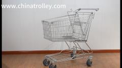 Retail storage Chromed Asian Markte Supermarket Shopping Trolley