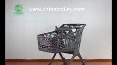 Portable Use All Plastic Shopping Market Collapsible Trolley