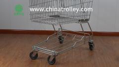 General store High Capacity Escalator Asian Type Steel Metal Shopping Trolley