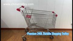 European Style Grocery Shopping Cart  Wholesale Supermarket Trolley Manufacturer