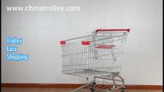 Durable Rolling Trolley Hot Selling Metal Shopping Trolley
