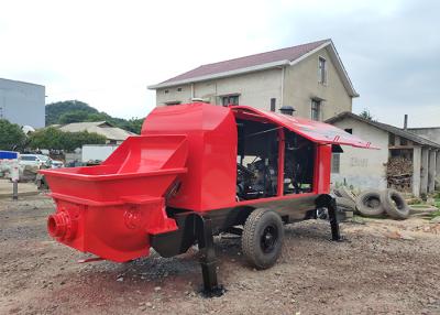 Cina BANGBO 80m3/H Mini Concrete Pump Machine, miscelatore della pompa per calcestruzzo rosso in vendita