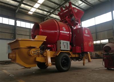 China 62kw 30m3/H Concrete Pump With Mixer Machine , Diesel Concrete Pump High Mobility for sale