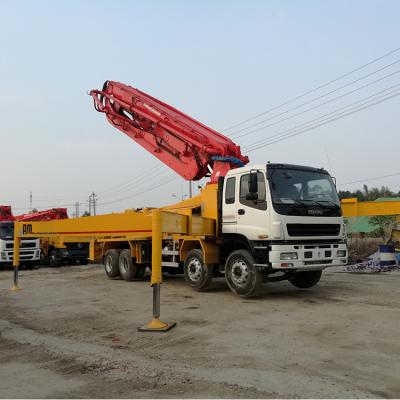 中国 46m 287kw Putzmeisterはセメントのトラックの頑丈な赤いおよびオレンジ使用した 販売のため