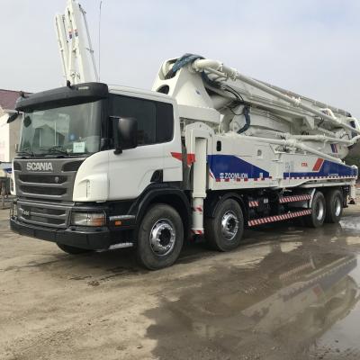 中国 Xの足のZoomlionスコーネ地方のトラックは具体的なポンプ トラック50m 170m3/H 300kwを取付けた 販売のため