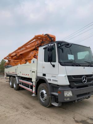 Cina Camion dell'asta della pompa per calcestruzzo della seconda mano 49m Actros in vendita