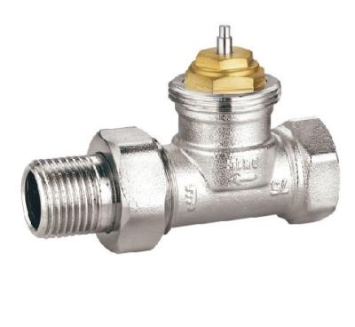 Cina Valvola termostatica dritta certificata EN215 con G 1/2'' per tubo in acciaio F 1/2''x M 1/2'' in vendita