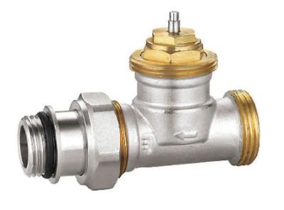 China Recht Thermostatisch Inline Chroom Trv Kraan 1/2'' EK M 3/4'' Te koop
